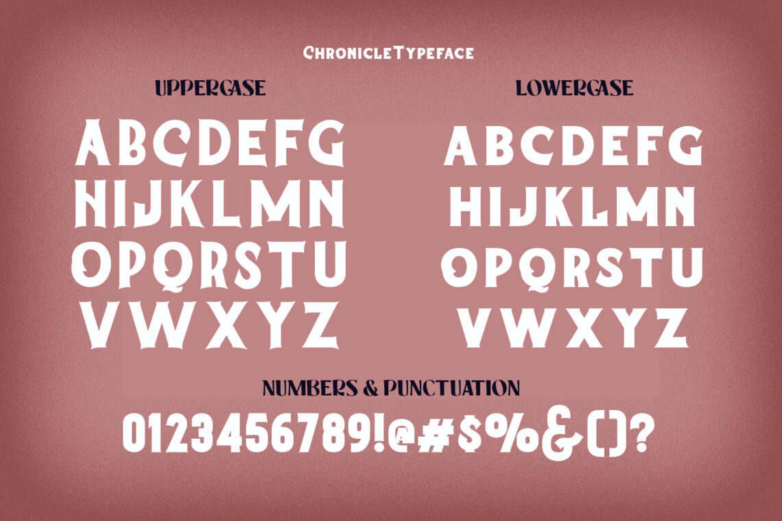 The Chronicle – Layered Typeface – Type Class Heroes