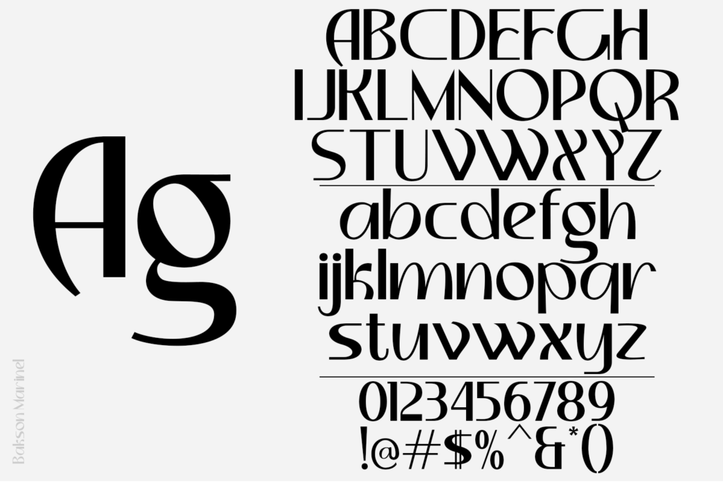 Bakson Marinel – Modern Display Sans – Type Class Heroes