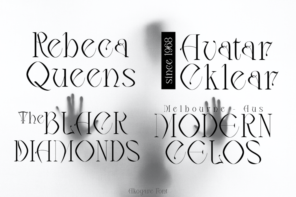 Akogare Display Font – Type Class Heroes
